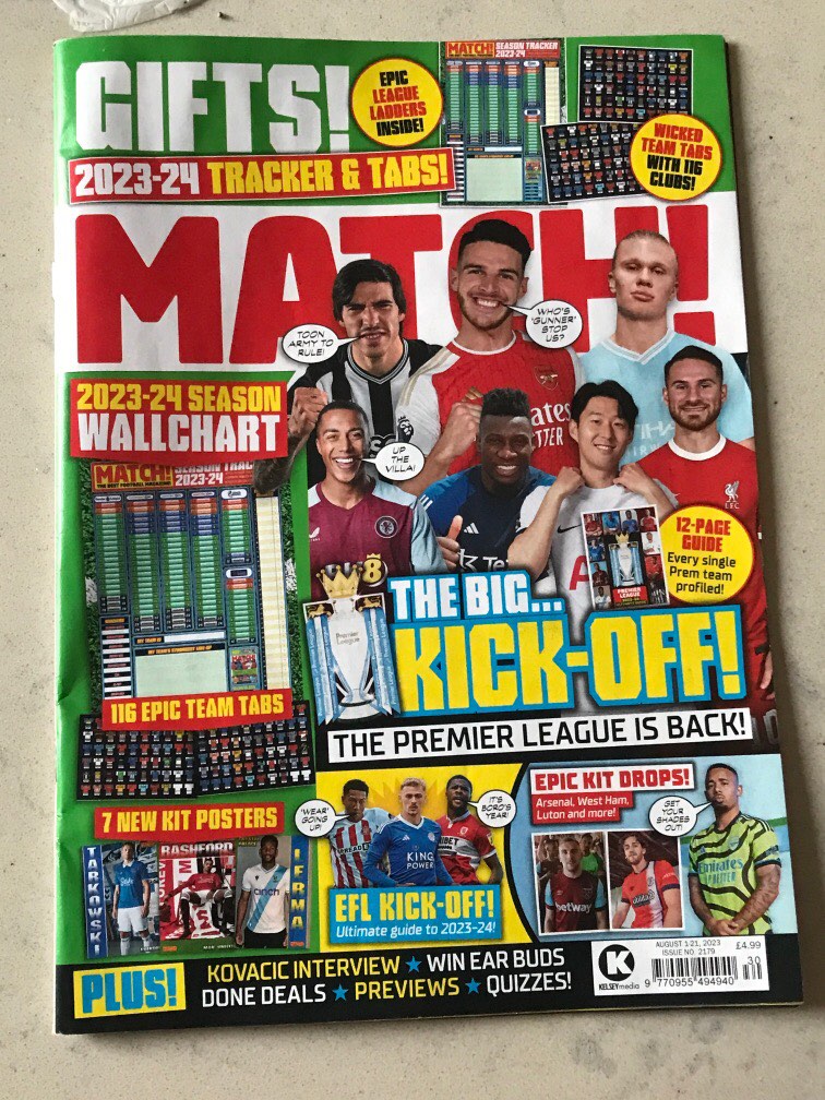 Match magazine without poster, Hobbies & Toys, Books & Magazines ...