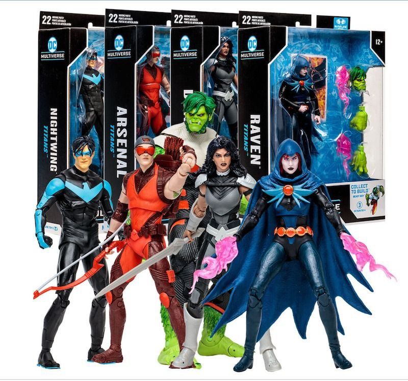 McFarlane Toys DC Multiverse Teen Titans (BAF Beast Boy) Raven Arsenal ...