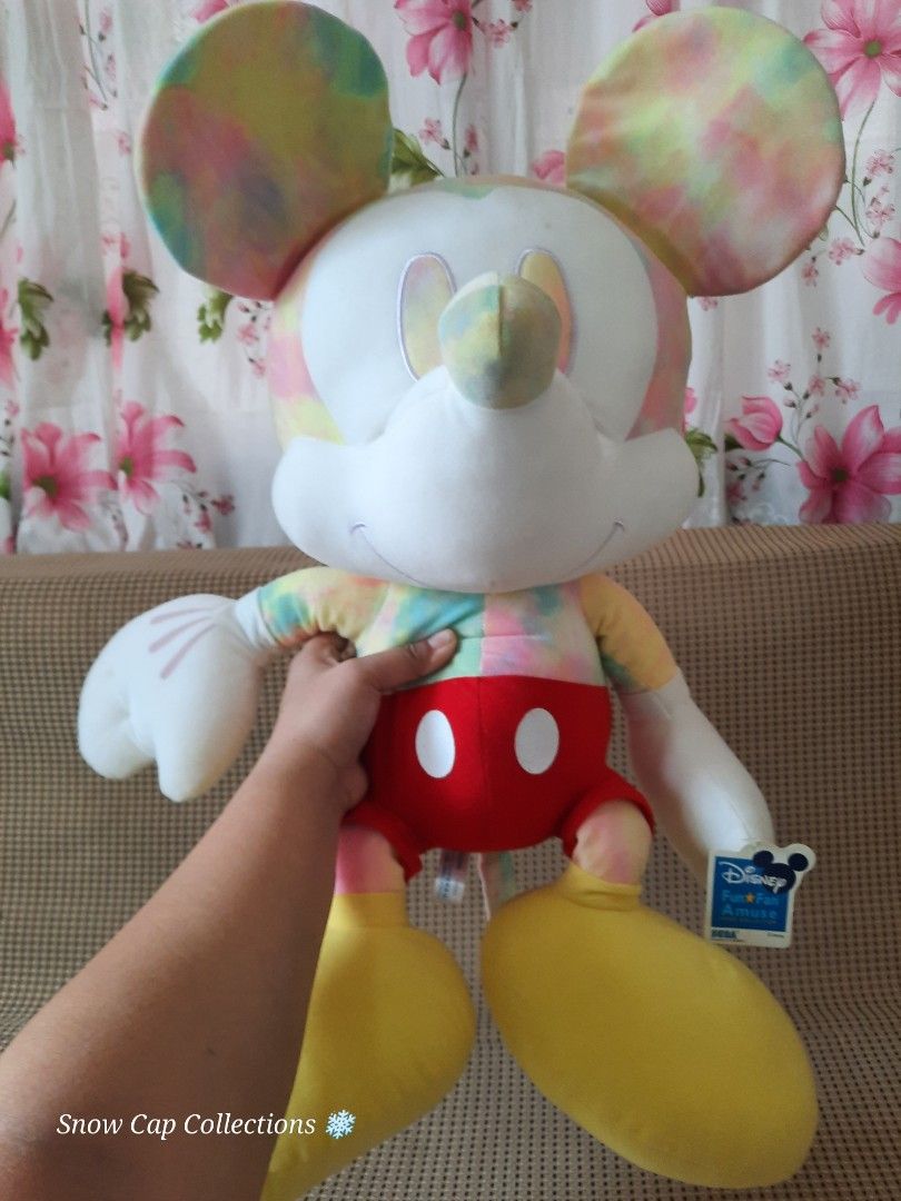 Mickey Mouse Rainbow Plush, Hobbies & Toys, Toys & Games on Carousell