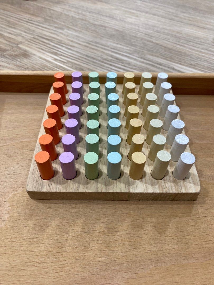 Montessori Wooden Mini Pegs Fine Motor Activity, Hobbies & Toys, Toys ...
