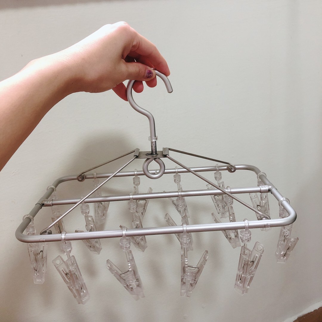 Muji Aluminium Hanger 16 Pegs, Furniture & Home Living, Home ...