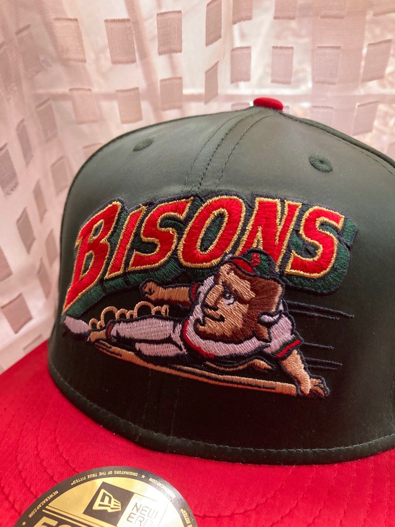 New Era Satin Bisons Fitted Hat, Men's Fashion, Watches & Accessories ...