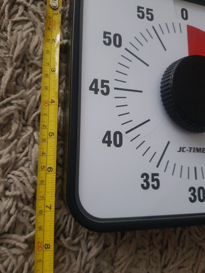 New Imported Jumbo 8in JC Kitchen 60 Minute Visual Timer with Stand for ...