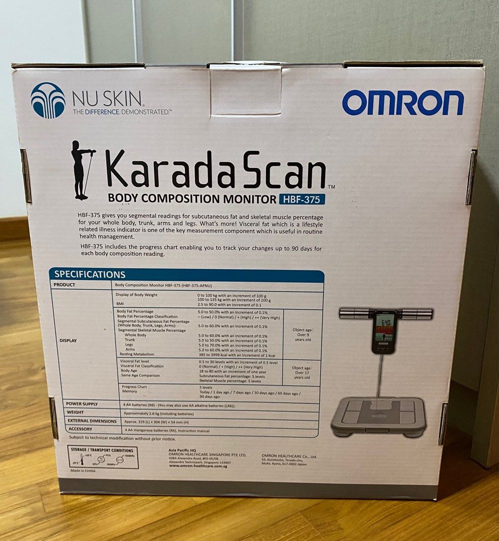 Brand New: Omron Body Composition Monitor HBF-375, Health & Nutrition ...