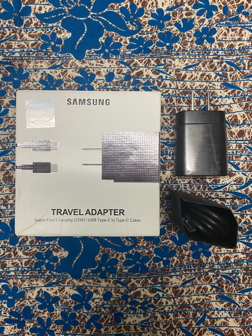 ORIGINAL SAMSUNG 45W adapter and cable Type c to type c, Mobile Phones ...