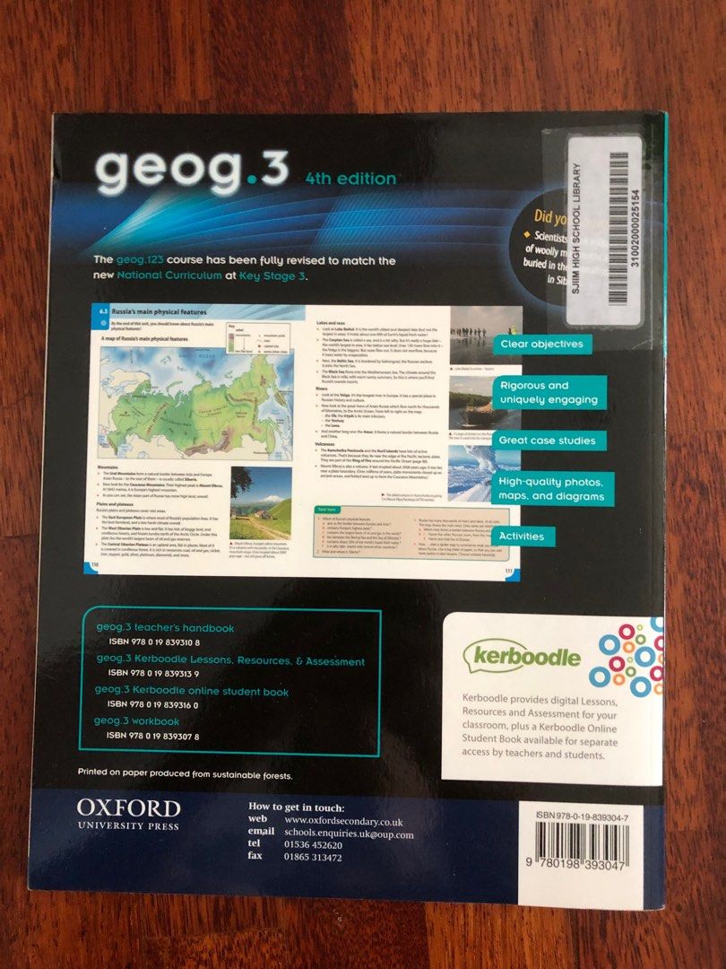 Oxford geog .3 4th Edition, Hobbies & Toys, Books & Magazines, Textbooks on Carousell