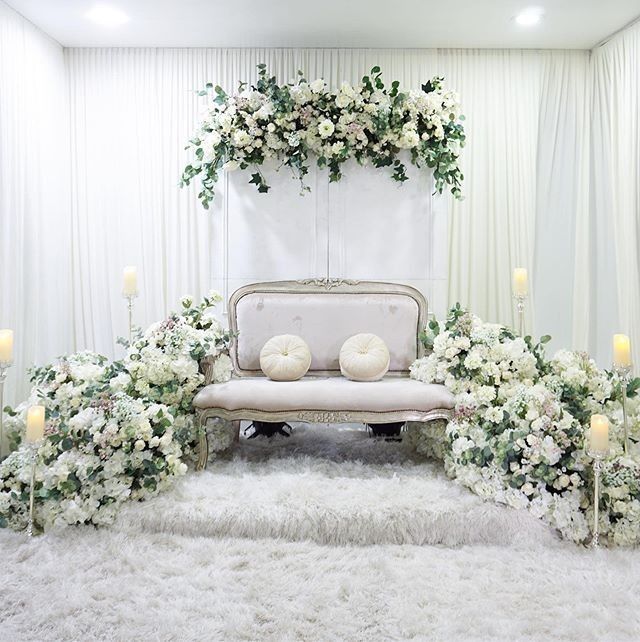 Pelamin dewan wedding ceremony setup pakej perkahwinan pelamin garden ...