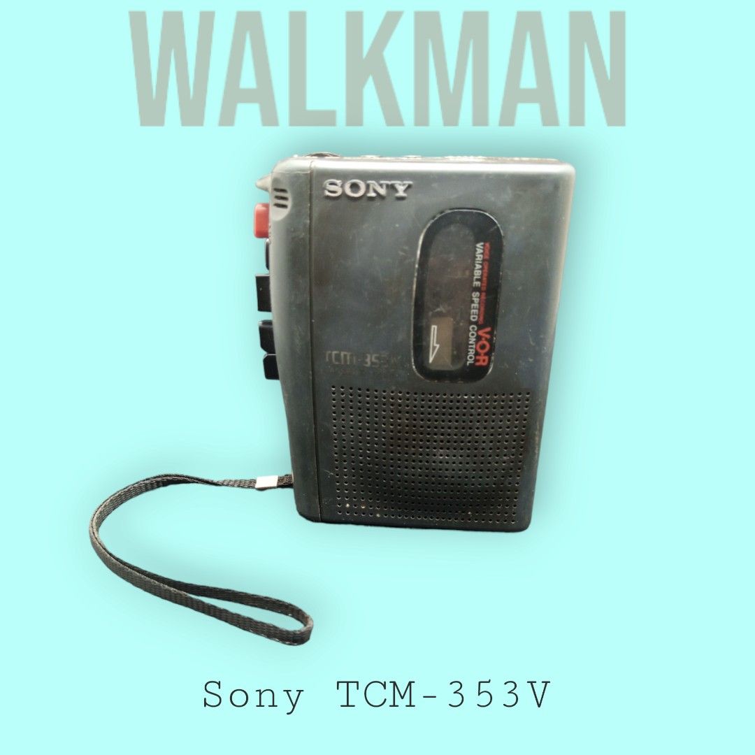 Pemutar Kaset Walkman Sony TCM-353V, Elektronik, Audio di Carousell