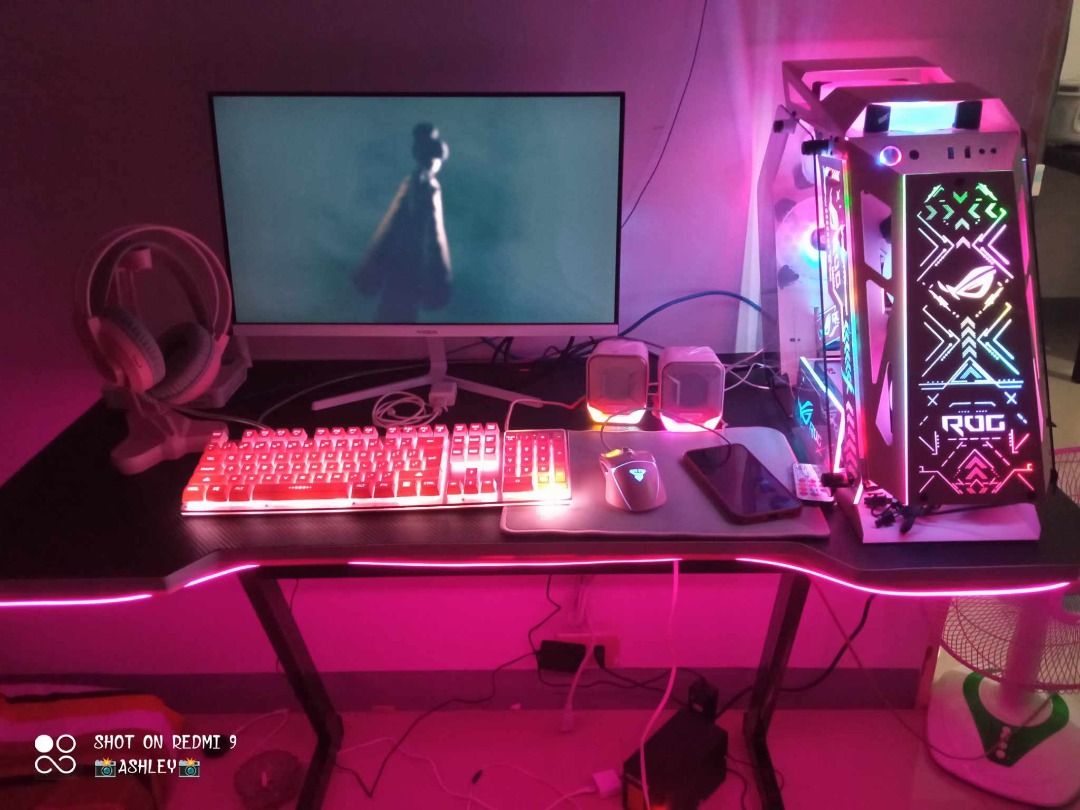 Pink Set-up Computer desktop, Computers & Tech, Desktops on Carousell
