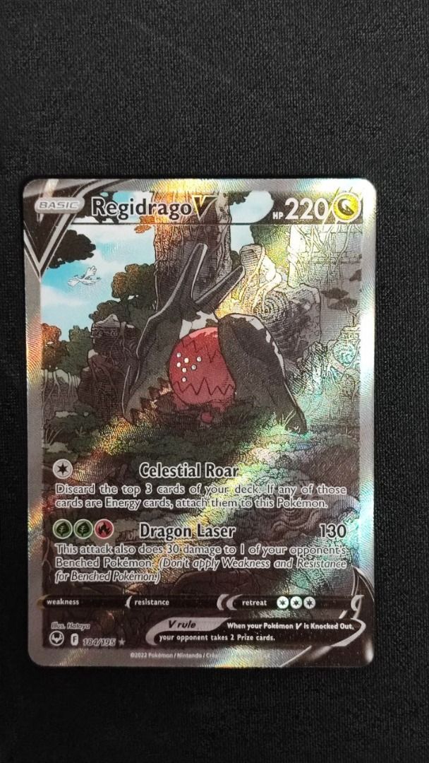 Pokemon Cards Regidrago V AA 184/195 Alternate Art Silver Tempest, Hobbies & Toys, Toys & Games ...