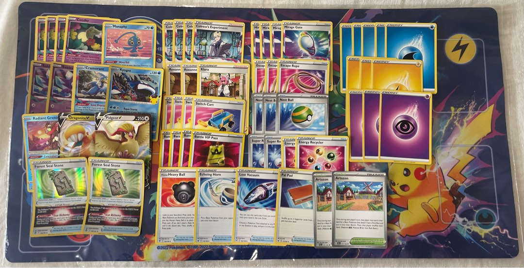 Pokemon TCG Turbo Lost Zone Dragonite V Pidgeot V Deck, Hobbies & Toys ...