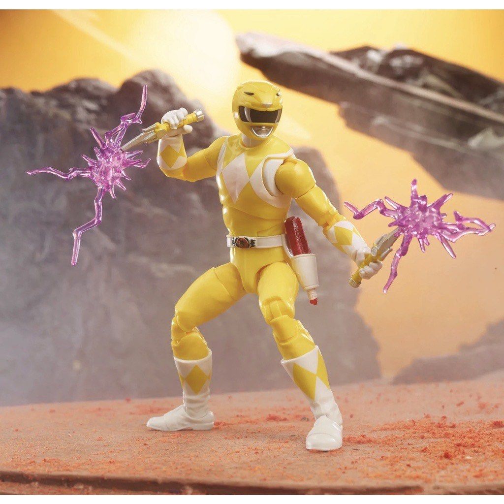Power Rangers MMPR Yellow and Red Ranger Swap Lightning Collection ...