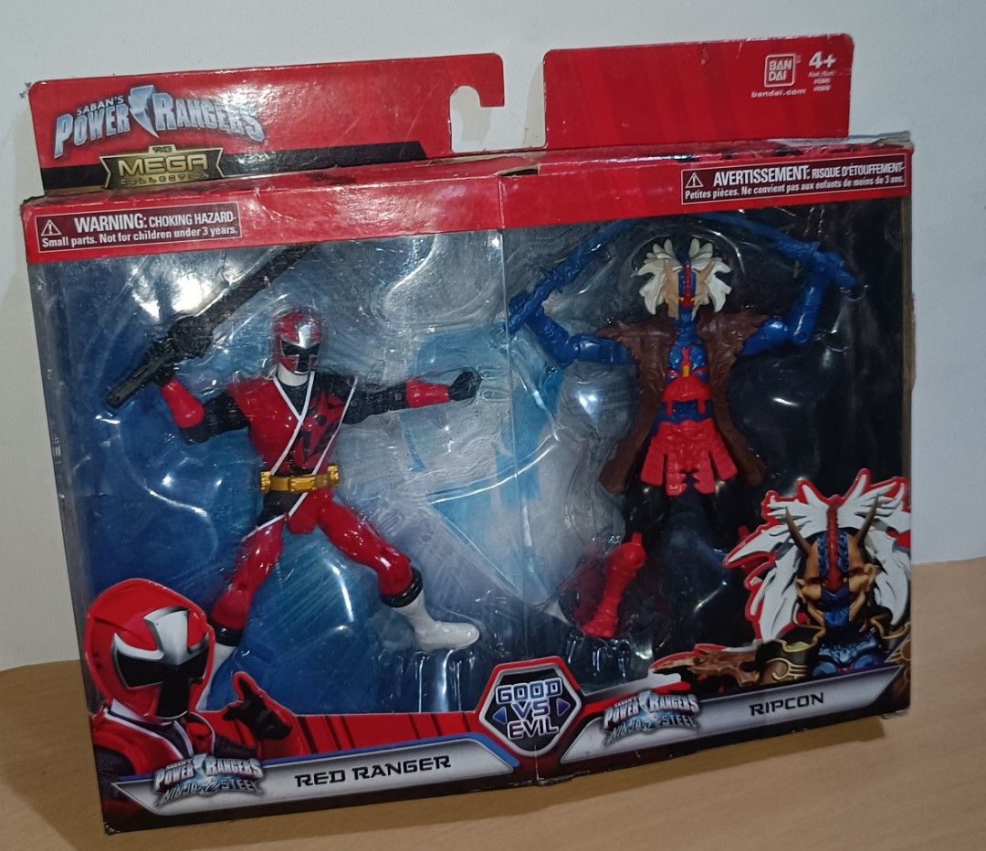 Power Rangers Ninja Steel Red ranger & Ripcon BIB, Hobbies & Toys, Toys ...