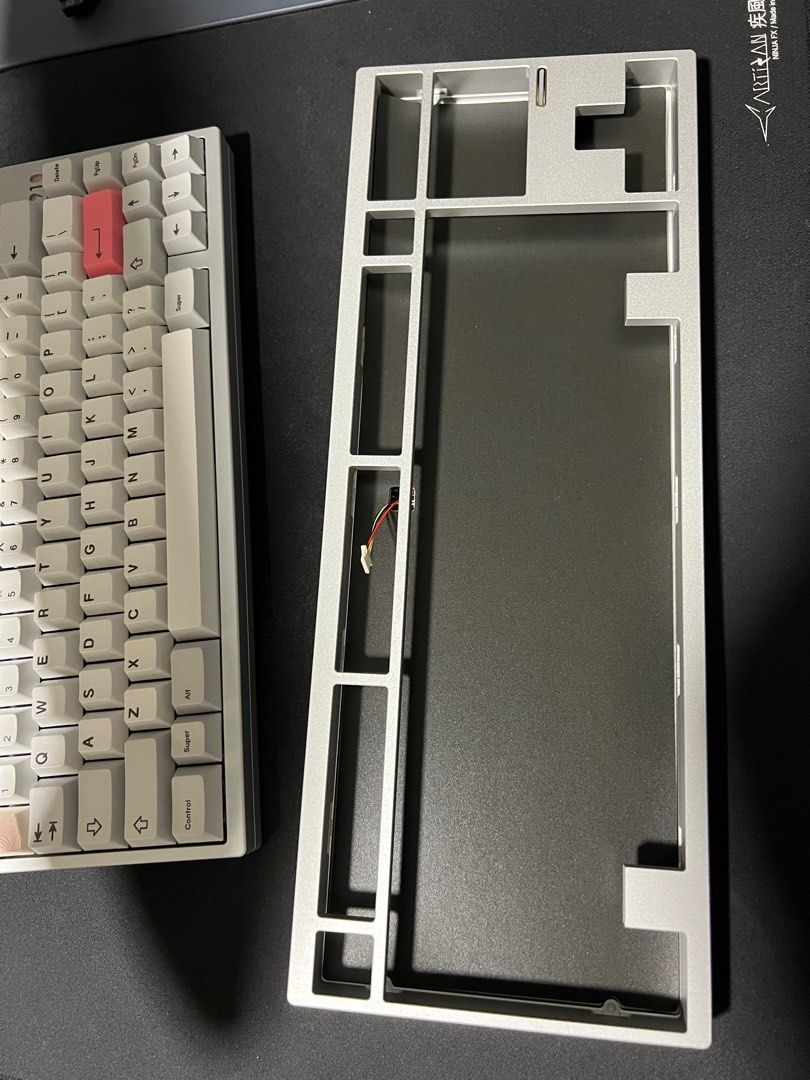 Qk80 Silver with crystal weight and extras qwertykeys custom mechanical ...