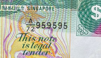 Radar Repeater Fancy Serial Number Singapore 5 Dollars Boat Series ...