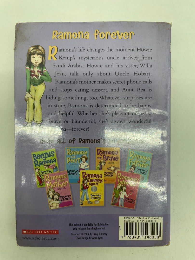 Ramona Forever, Hobbies & Toys, Books & Magazines, Children's Books on ...