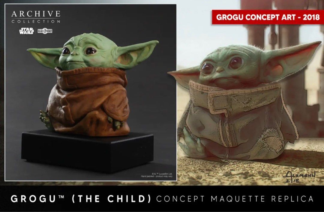 REGAL ROBOT Star Wars Mandalorian Grogu The Child Concept Maquette ...