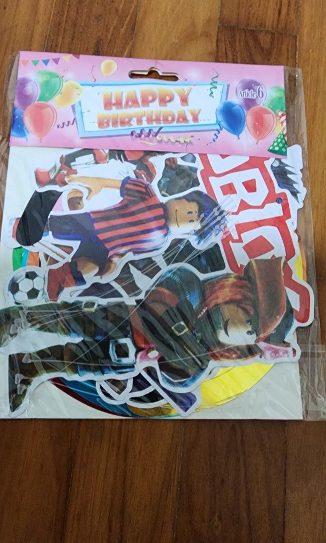 Roblox Party Deco Set, Hobbies & Toys, Stationery & Craft, Occasions ...
