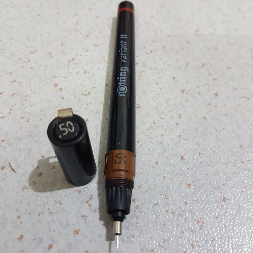 Rotring Variant II Isograph 0.50 rapido jerman pulpen gambar item 2 ...