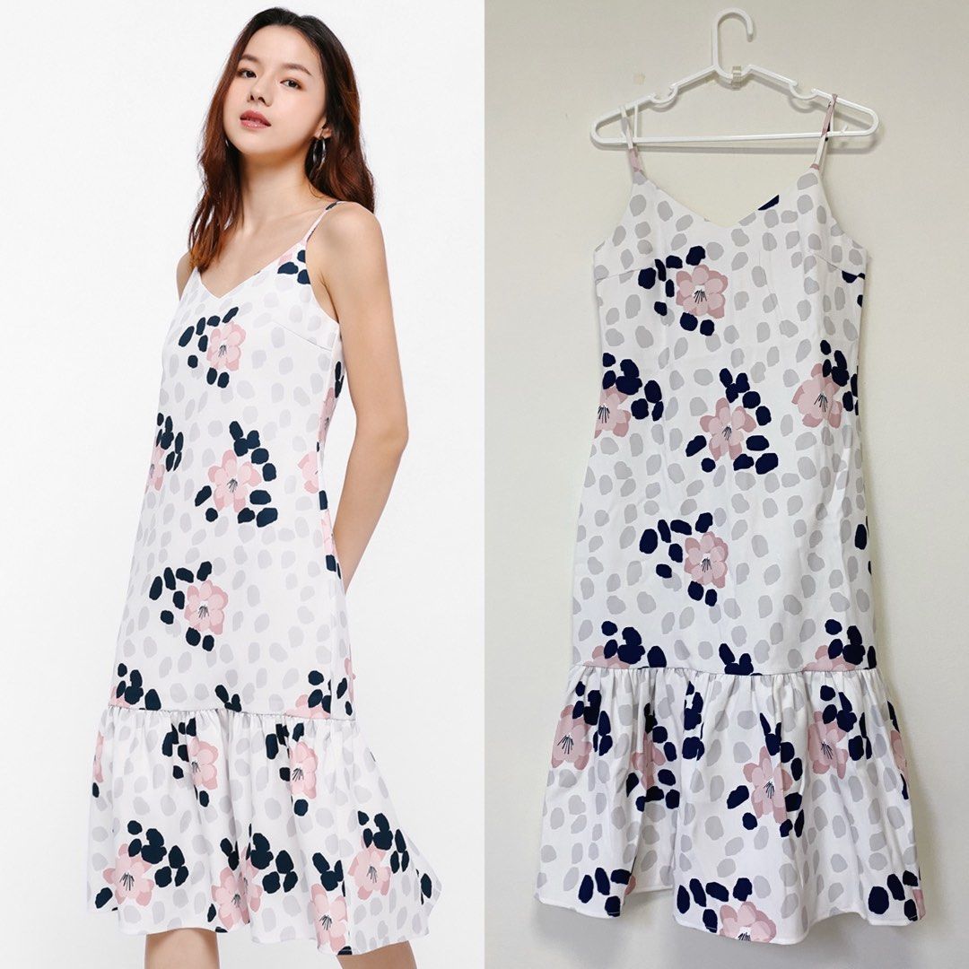 (S) Love Bonito LB Alexa Flare Hem Dress in White, Women's Fashion, Dresses & Sets, Dresses on ...