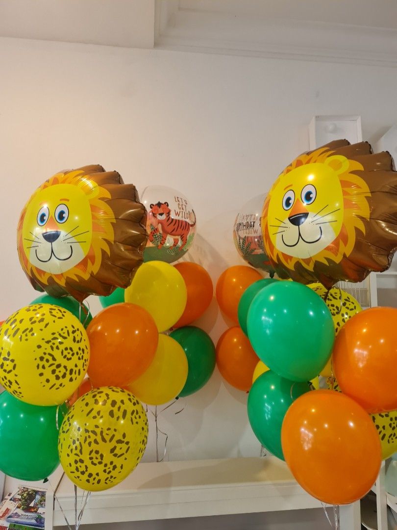 Safari helium balloons, animals helium balloons, helium balloons ...