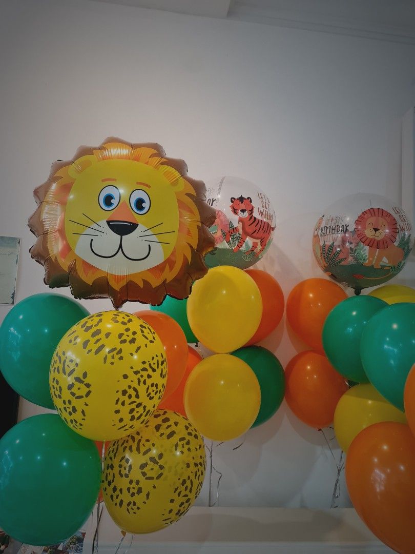 Safari helium balloons, animals helium balloons, helium balloons ...