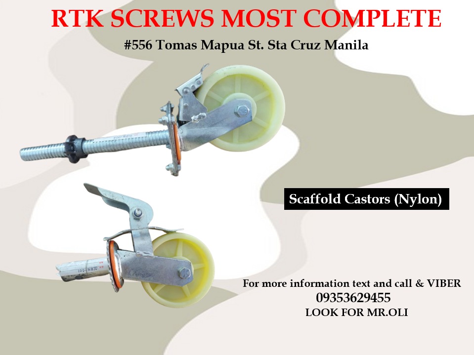 Scaffold Castors (Nylon), Commercial & Industrial, Construction Tools ...