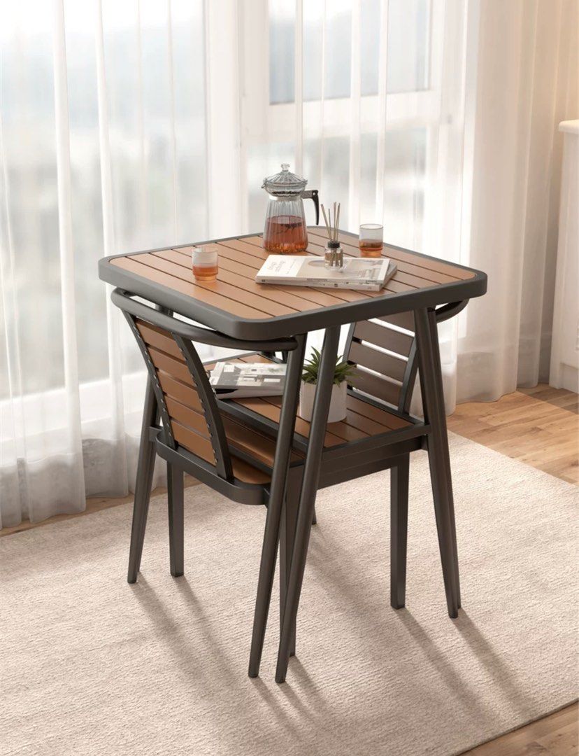 SEAN Modern Outdoor Table & Chairs Set, Furniture & Home Living ...