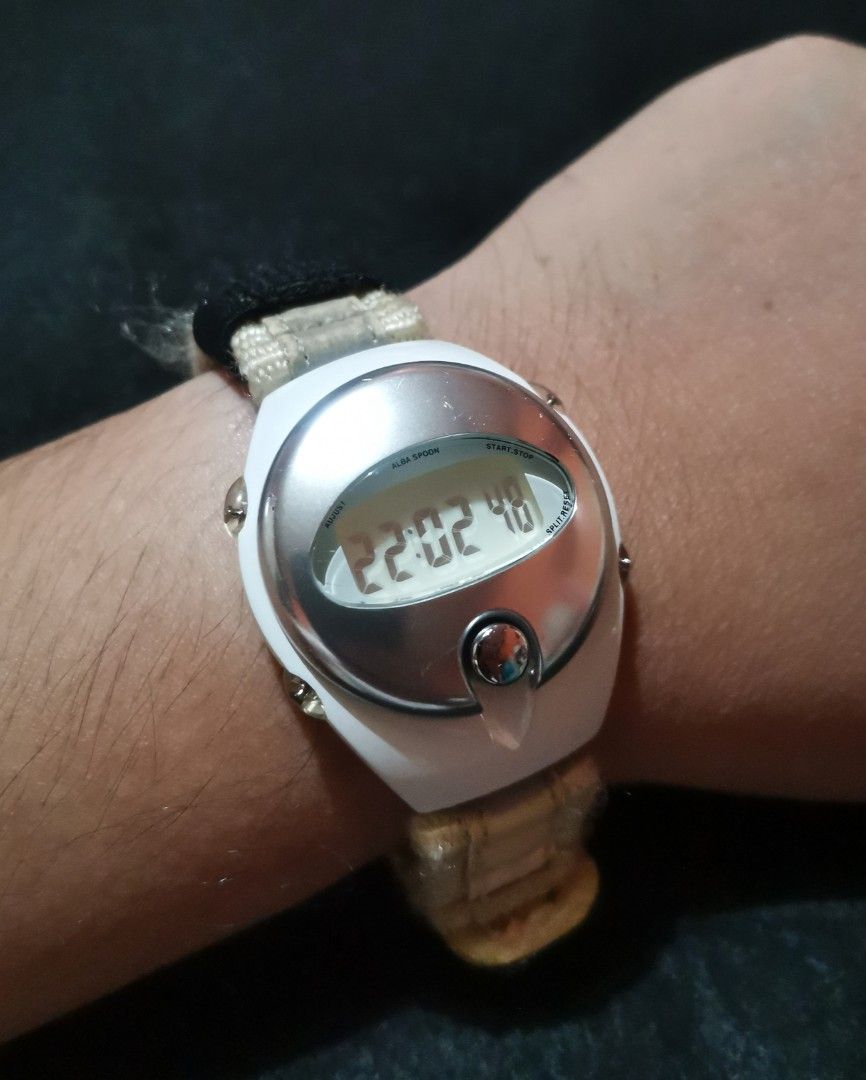 SEIKO ALBA SPOON CORE DIGITAL APRC005 BEAN BALL W626-4010 VINTAGE JAPAN ...