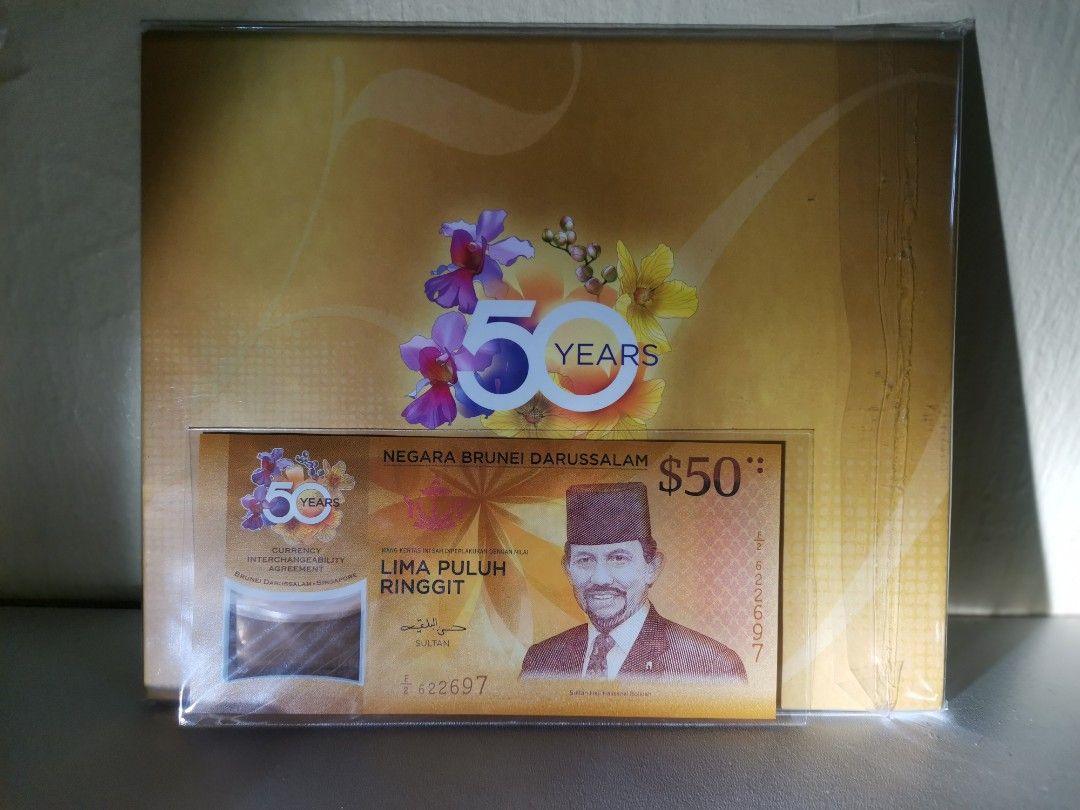 Sg and brunei, 50dollars Commemorative Notes, Hobbies & Toys ...