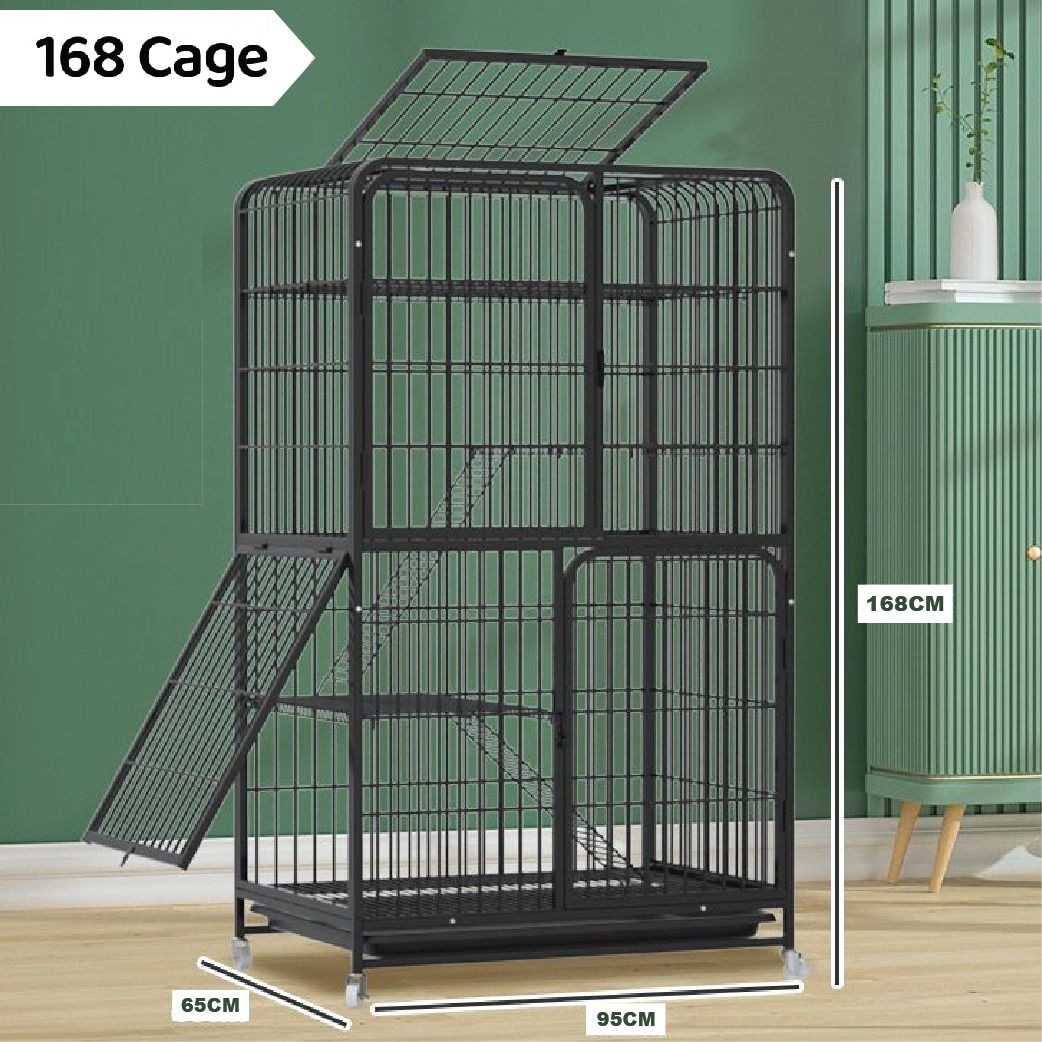 [SG Ready Stock] Large Space Movable Pets Cage | Cat Cage Cat Metal ...