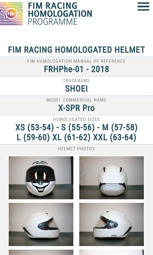 Shoei X Spirit pro X15 helmets, Motorcycles, Motorcycle Apparel on ...