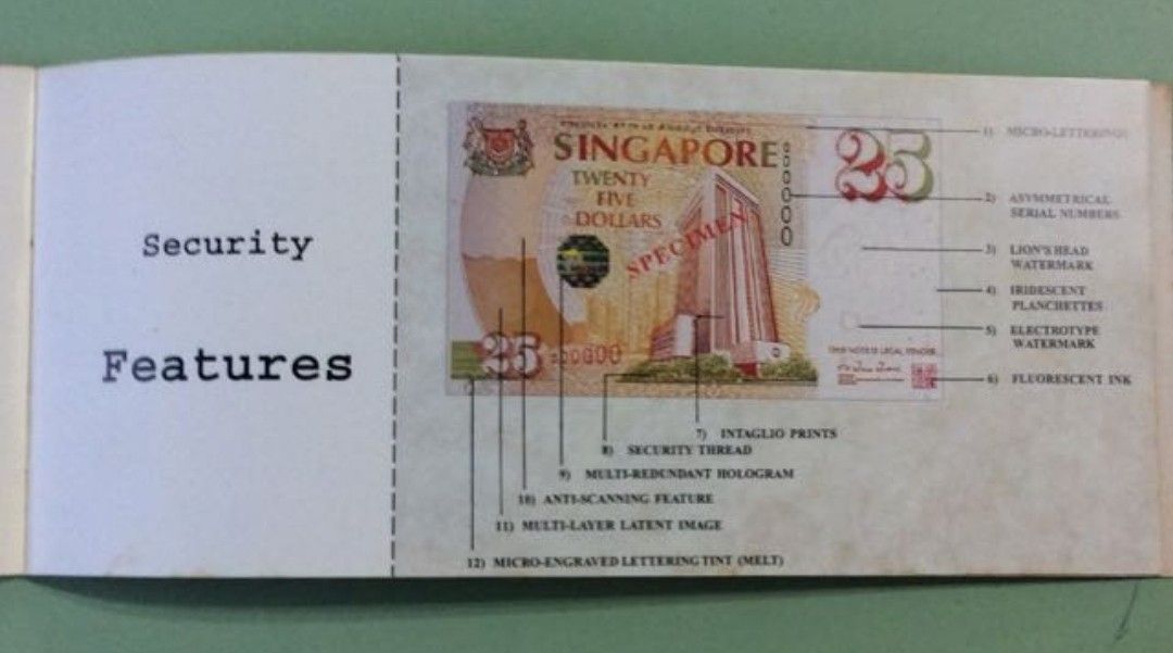Singapore 25th Years Anniversary 1971 to 1996 $25 Commemorative Note ...
