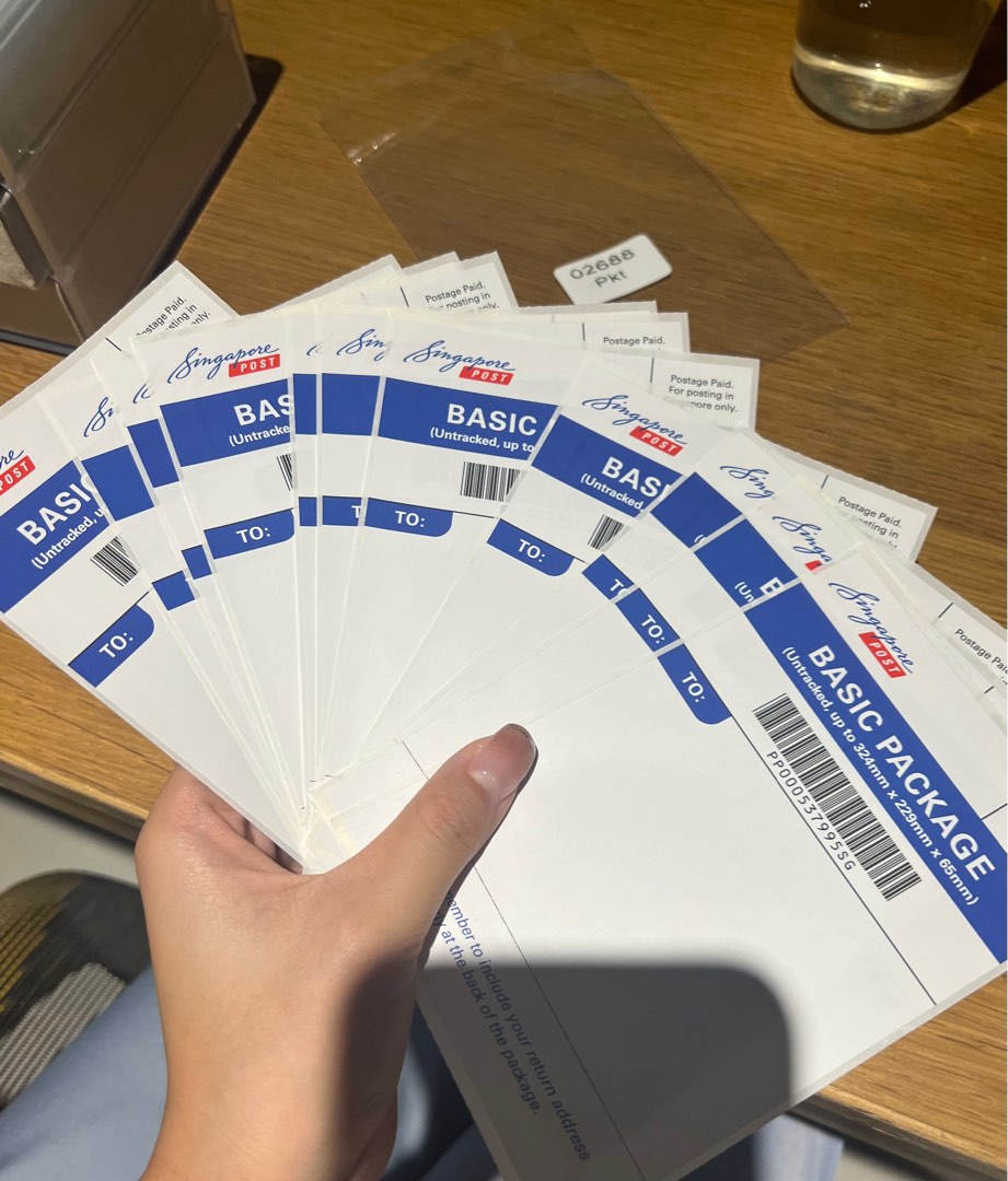 SingPost common prepaid label, Hobbies & Toys, Stationery & Craft ...