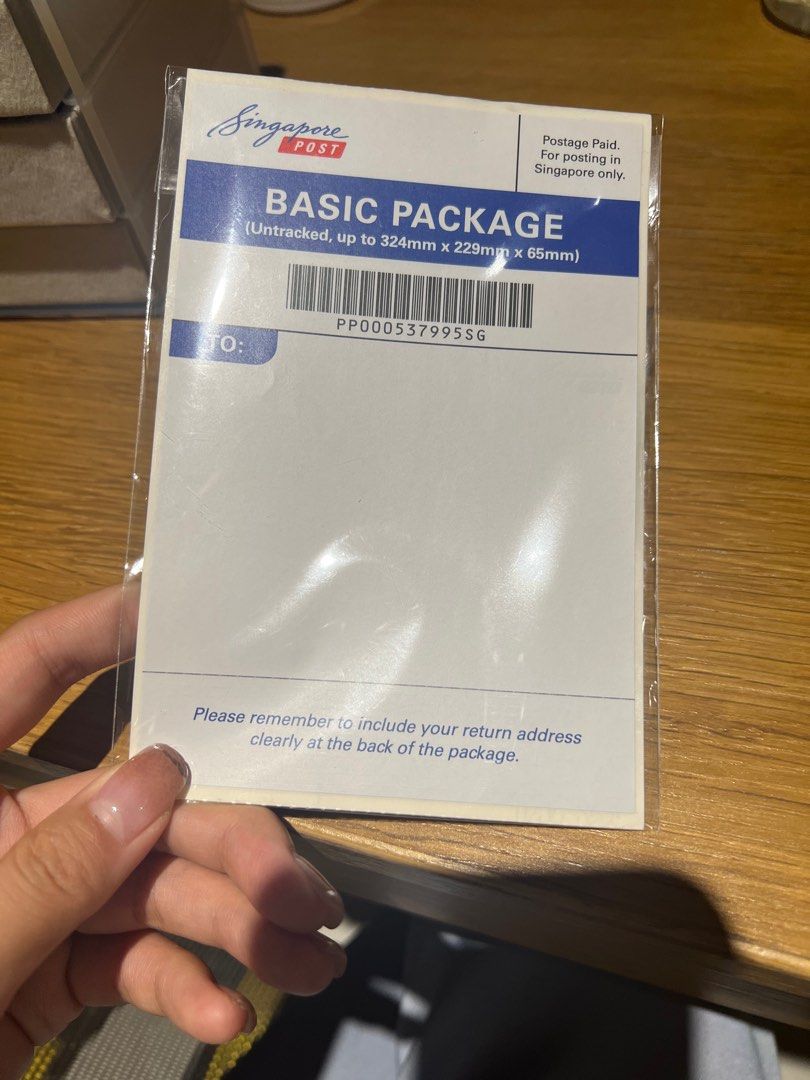 SingPost common prepaid label, Hobbies & Toys, Stationery & Craft ...