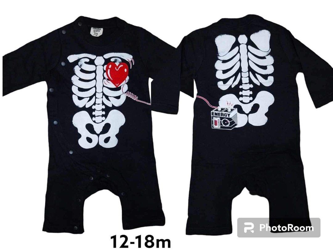 Skeleton onesie, Babies & Kids, Babies & Kids Fashion on Carousell