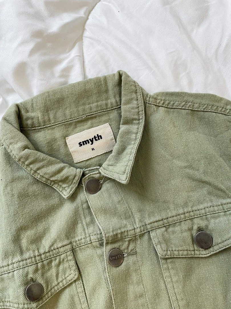 SMYTH Olive Denim Jacket XL, Men's Fashion, Coats, Jackets and ...