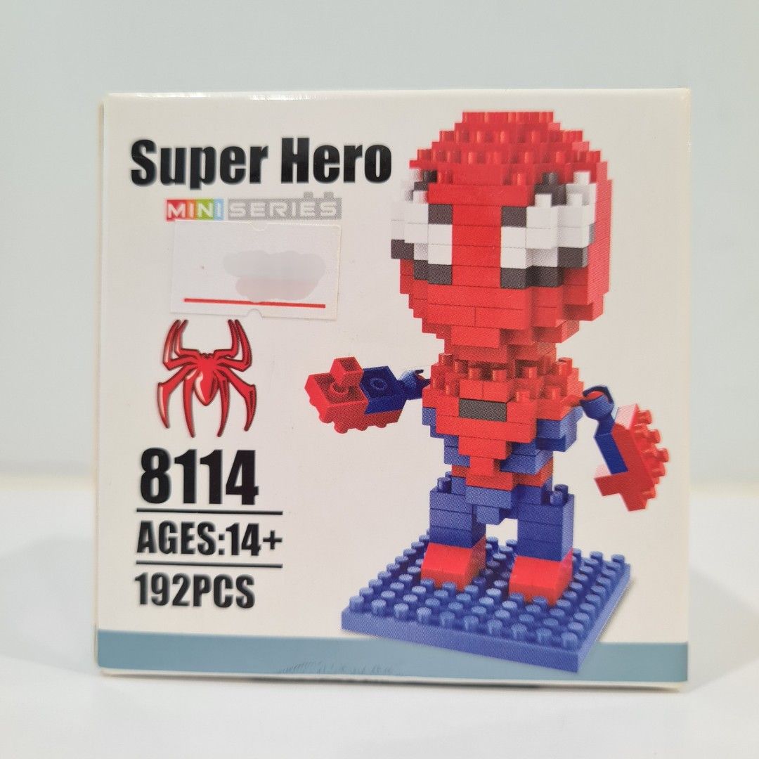 Spiderman Marvel Mini Series Nanoblock Micro bricks DIY Superhero ...