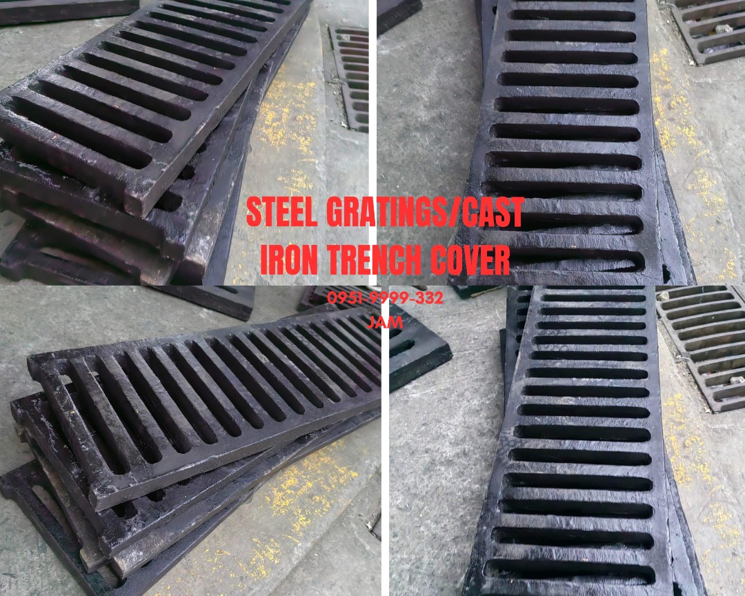 STEEL GRATINGS/CAST IRON TRENCH COVER Specs: 1000x300, Commercial ...