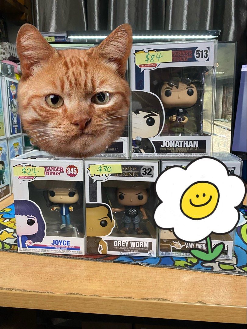 Stranger Things, Game of Thrones Funko Pops - Jonathan, Joyce, Grey worm, Hobbies & Toys, Toys ...