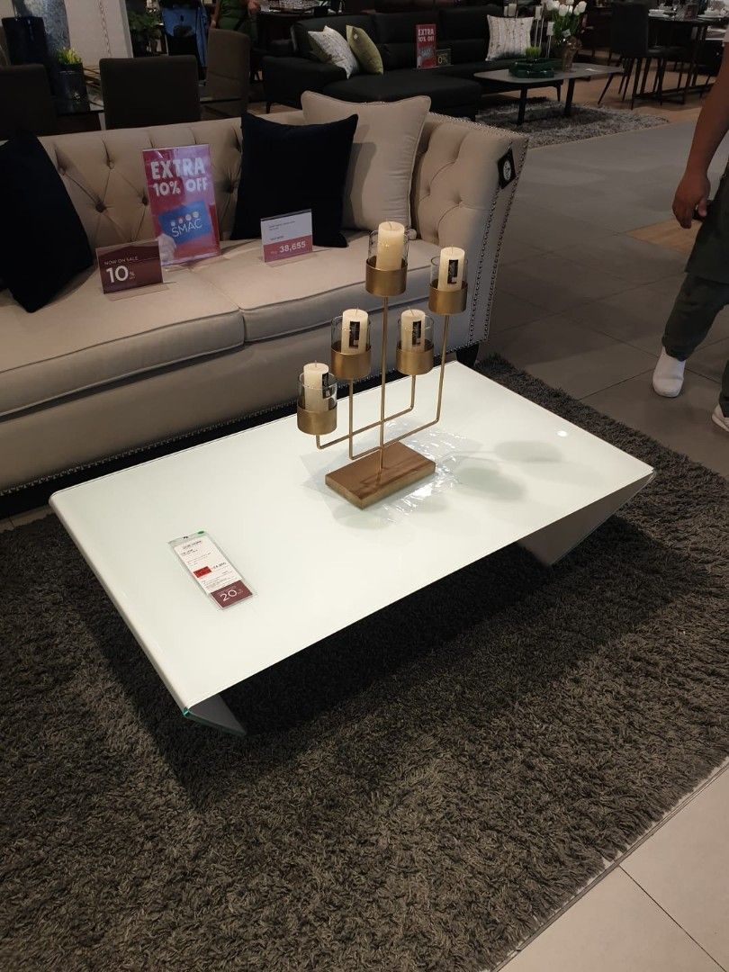 Stylish all glass center table, Furniture & Home Living, Furniture ...