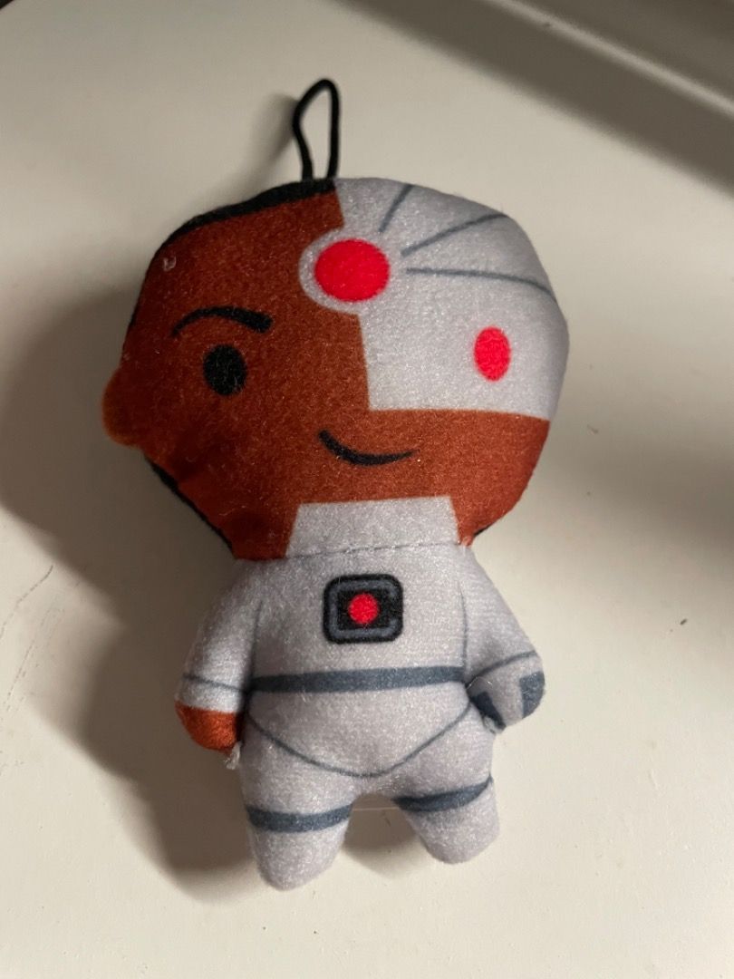 Teen Titans Cyborg mini keychain doll, Hobbies & Toys, Memorabilia ...