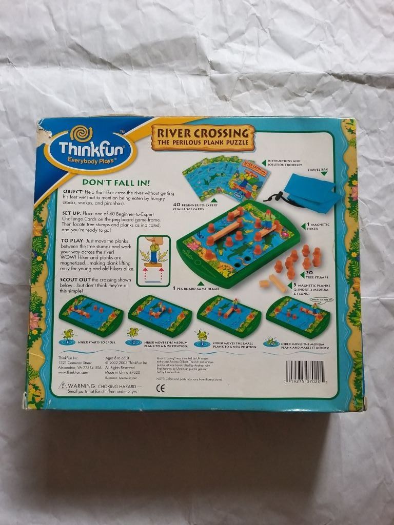 ThinkFun River Crossing Plank Puzzle, Hobbies & Toys, Toys & Games on ...