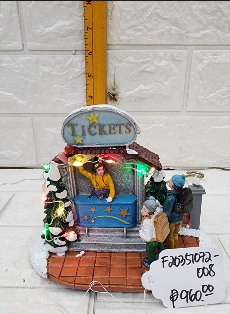 Ticket Booth Christmas Village accessory, Hobbies & Toys, Stationary ...