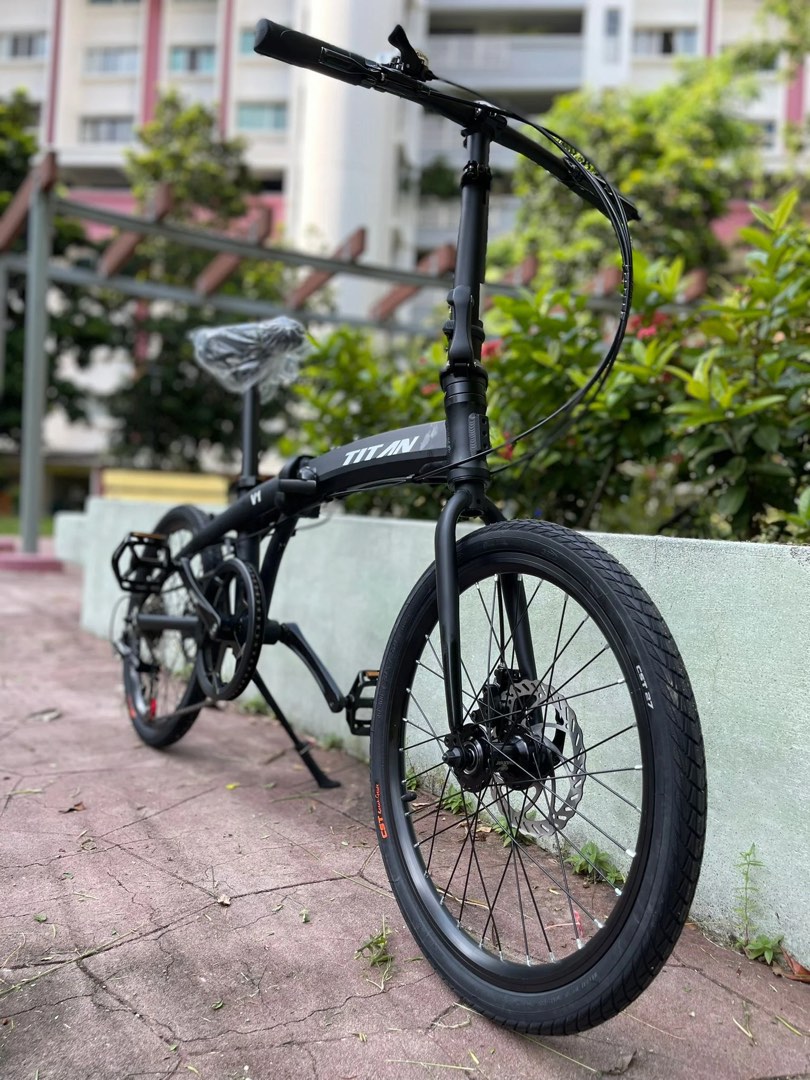 Titan v1 foldable bicycle, Sports Equipment, Bicycles & Parts, Bicycles on Carousell