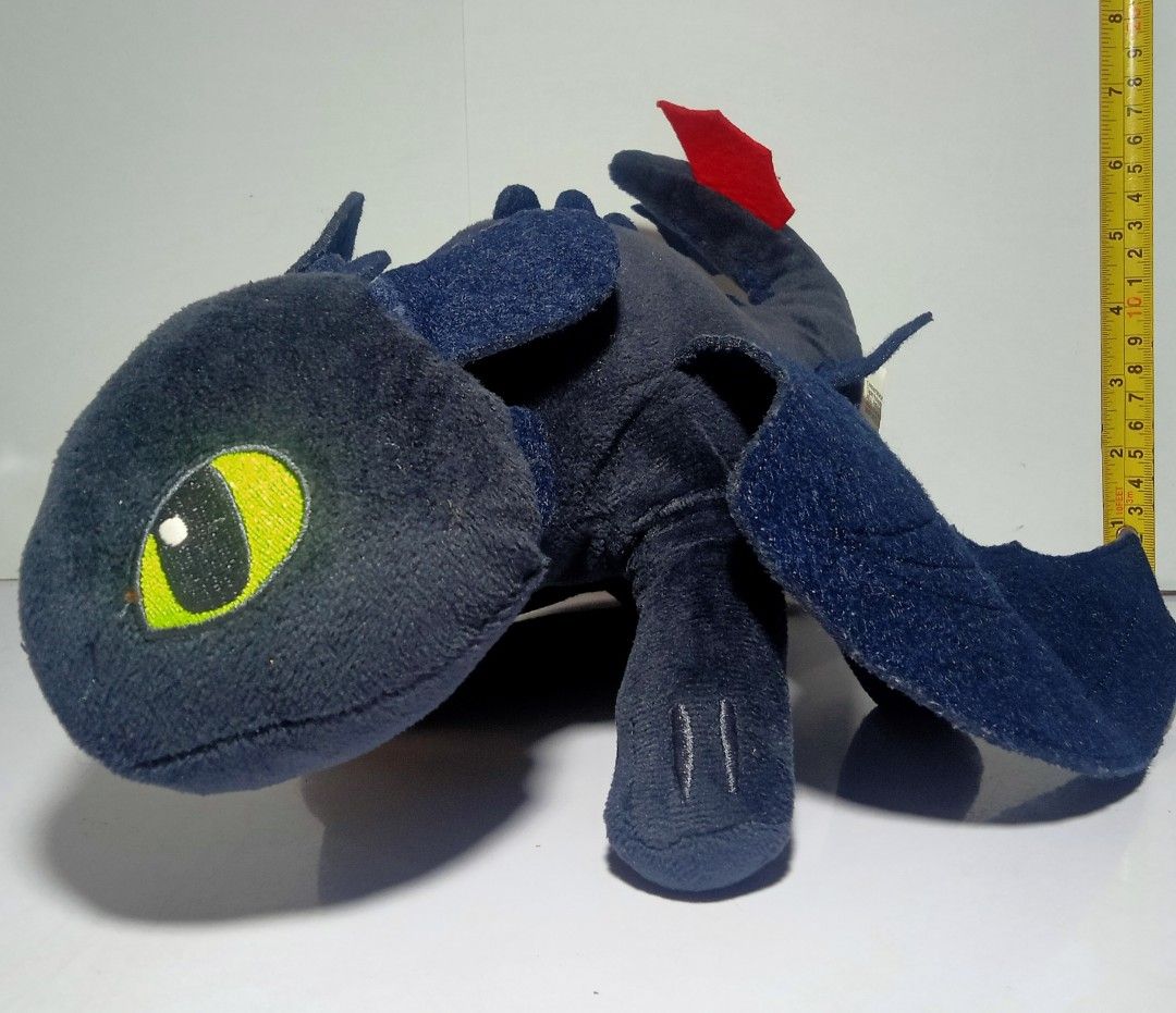 TOOTHLESS Dragon Plush 34 cm HOW TO TRAIN YOUR DRAGON, Hobbies & Toys ...