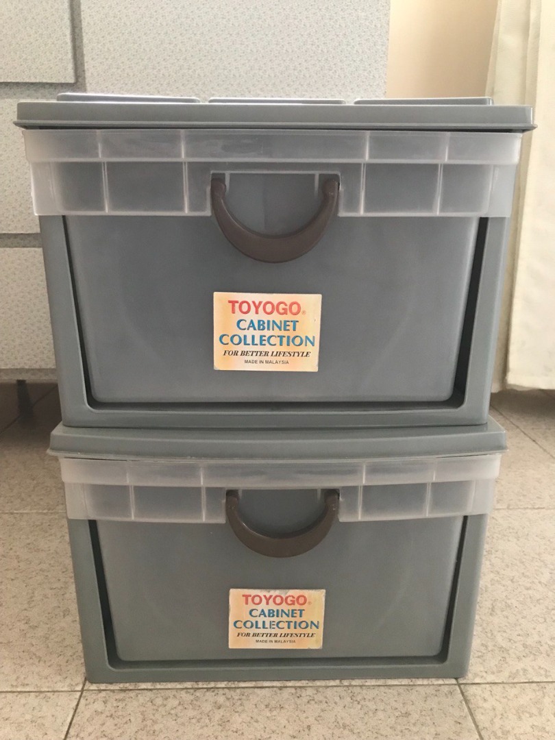 Toyogo Plastic 2 Tier Plastic Cabinets, Furniture & Home Living, Home ...