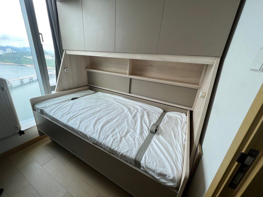 Transformer Bed, desk, bed, cabinet, 傢俬＆家居, 傢俬, 床架及床褥 - Carousell