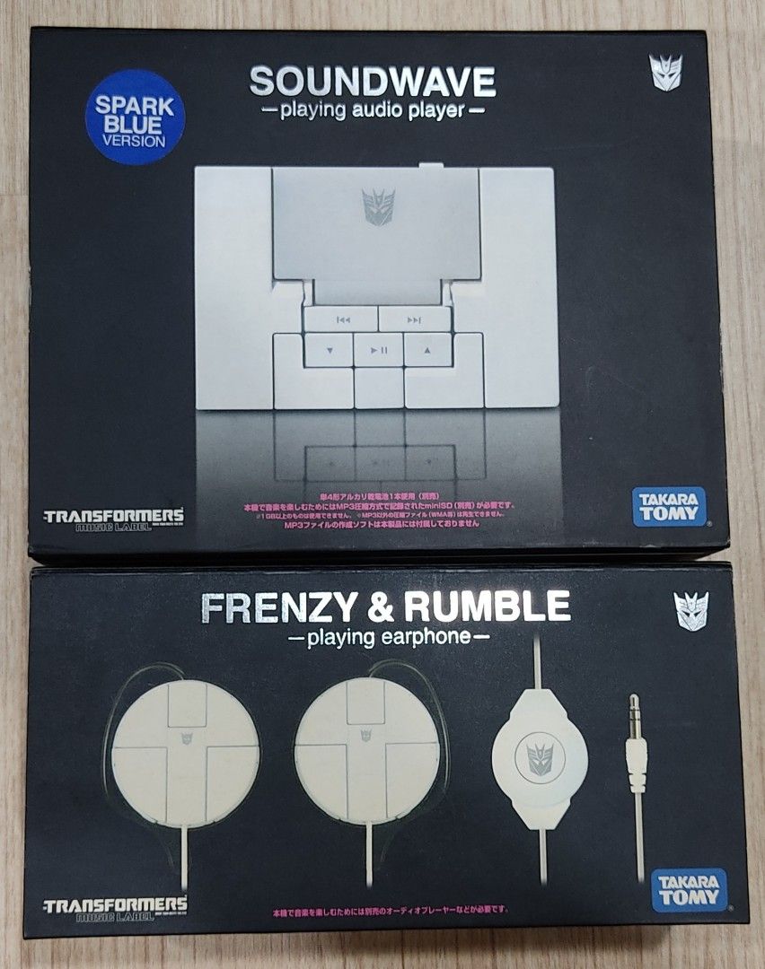Transformers Music Label Soundwave, Frenzy, Rumble, Hobbies & Toys ...