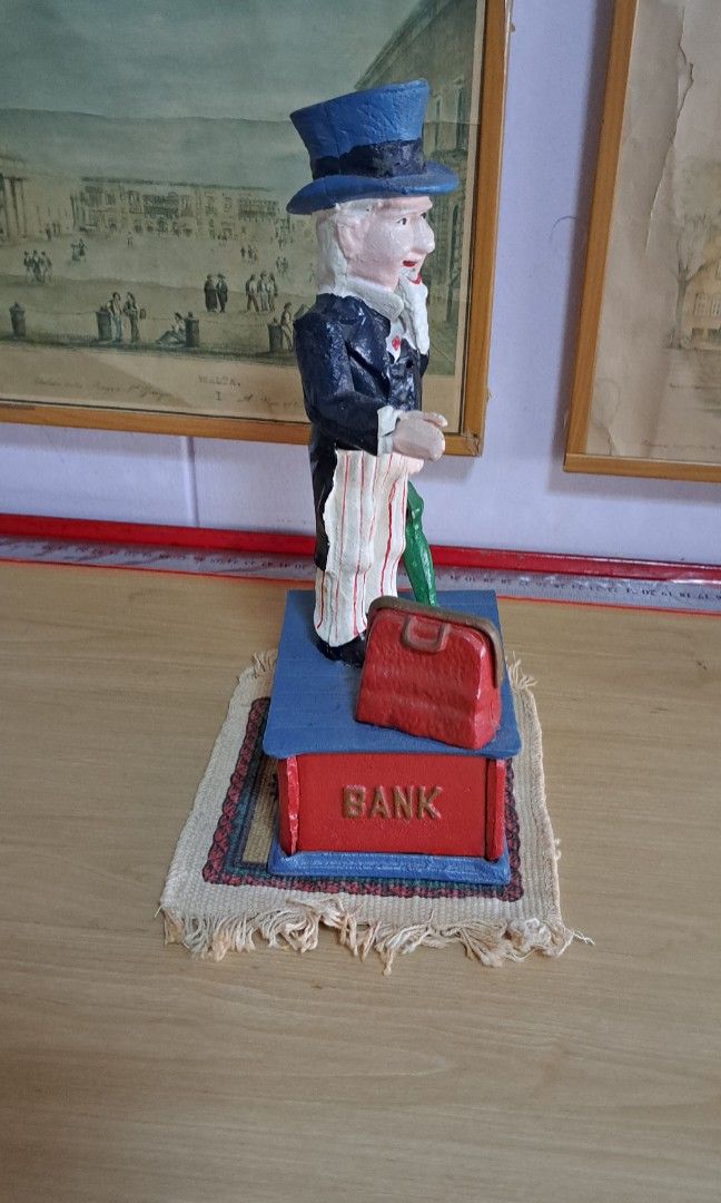 UNCLE SAM CAST IRON COIN BANK, Hobbies & Toys, Memorabilia ...